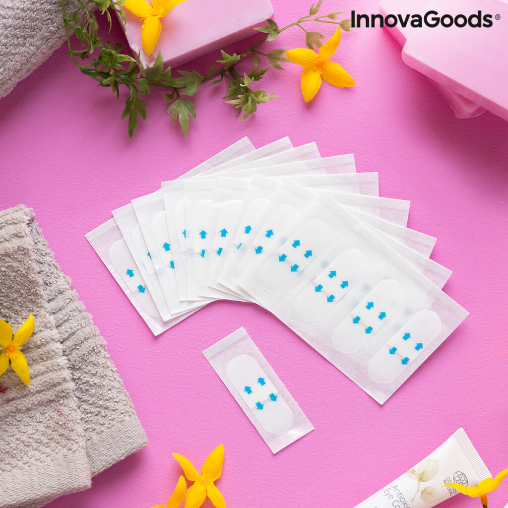 Nevidni samolepljivi obliži za lifting obraza Liftrik InnovaGoods 40 ...